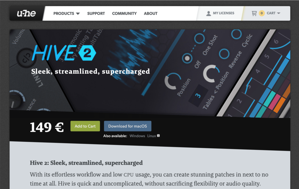U-he Hive2がリリース! 新機能を解説 - SoundQuest